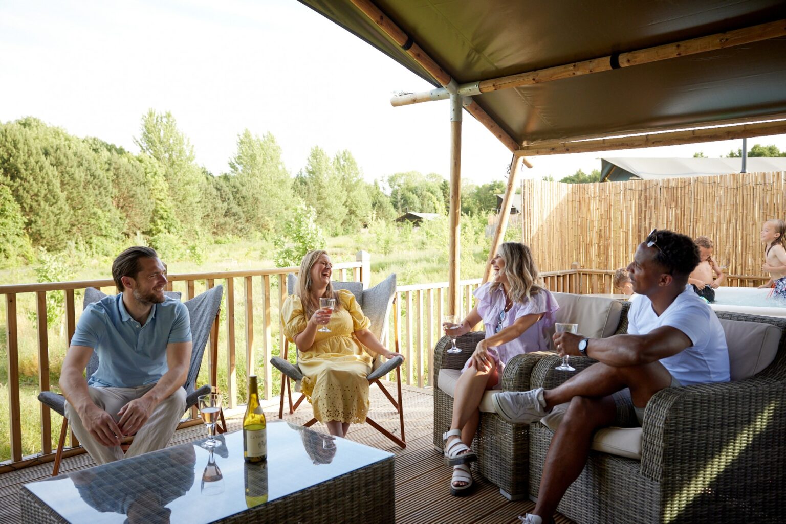 Birdholme Glamping | safari lodges with private hot tubs Notts